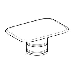 Geberit Ablaufkappe wei&szlig;/chrom 595740000 zu myDay Waschtischen