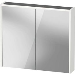 Duravit D-Code Spiegelschrank DC7106018182000 800x700 mm, Wei&szlig; Matt, mit Beleuchtung und Steckdose J