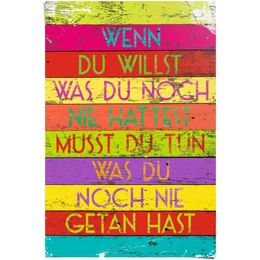 Poster Reinders, B:61cm H:91,5cm, bunt, Papier, K&uuml;che, Bilder, "Wenn du willst"