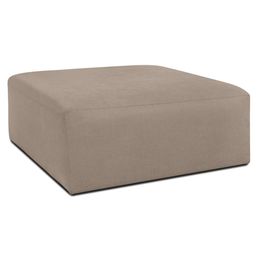 Polsterhocker OTTO HOME, B:93cm H:44cm T:93cm, beige, 100% Polyester, Hocker, "Kelani", verschiedene Modifikationen verfügbar