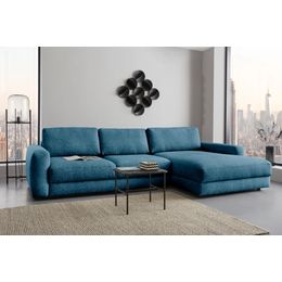 Ecksofa Places of Style, B:303cm H:84cm T:176cm, blau, 100% Polyester, Wohnzimmer, Sofas, "Bloomfield, bequem und elegant, OTTOs Choice, Breite