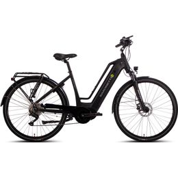 SAXONETTE E-Bike "Quantum Sport", 50cm, 28 Zoll (71,12cm), schwarz, Elektrofahrräder, Pedelec, Elektrofahrrad für Damen u. Herren