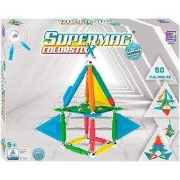 Happy People Kinder Magnetspielbausteine "Supermag Color Stix", bunt, Kunststoff, Spielbausteine, Made in Europe