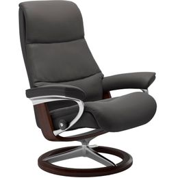 stressless Relaxsessel "View" mit Signature Base, Gr&ouml;&szlig;e M,Gestell Braun
