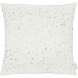 Kissenh&uuml;lle Apelt, B:49cm H:1cm L:49cm, beige, Polyester, Obermaterial: 65% Polyester, 30% Viskose, 5% Polyacryl, Kissenbez&uuml;ge, "4709", 4709 49X49