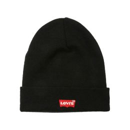 Levi's LEVI'S Herren Beanie "Beanie Red Betwing", schwarz, bestickt, Kunstfaser, Mützen