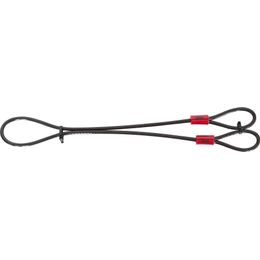 Abus Schlossverl&auml;ngerung "Cobra 5/75 black", B/L: 10cm x 75cm, rot, Seile