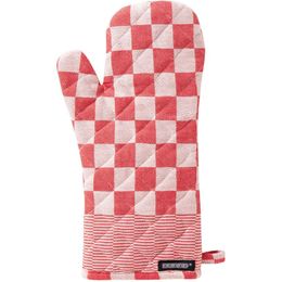 DDDDD Topfhandschuhe "Barbeque, 18x36 cm, Baumwolle", B:18cm H:36cm, rot, Topflappen