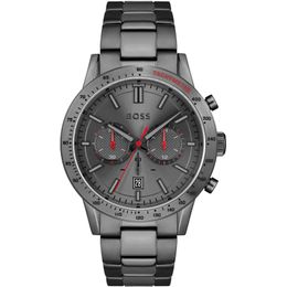 BOSS Kinder Chronograph "ALLURE", grau, Armbanduhren, Quarzuhr, Herrenuhr, Armbanduhr, Stoppfunktion, Edelstahlarmband