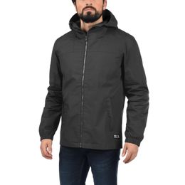 !Solid SOLID Herren Kapuzenfleecejacke "Sweatjacke SDTolden", grau, Casual, Gr. L, Obermaterial: 65% Polyester PES. 35% Baumwolle CO., Jacken