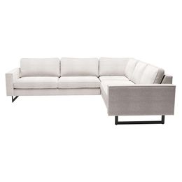 Ecksofa Home Affaire, B:290cm H:85cm T:250cm, beige, 90% Polyester, 10% Nylon, Wohnzimmer, Sofas, "Pinto, XXL, 250/290 cm, langer Schenkel,