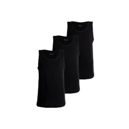 BOSS Herren Unterhemd "Unterhemd TankTop 3P Classic 3er Pack", Gr. L, schwarz, Obermaterial: 100% Baumwolle CO., Unterhemden