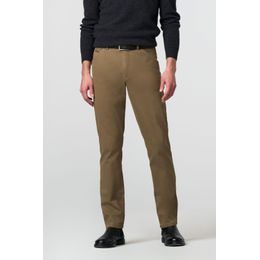 MEYER Herren Chinos "CHICAGO", beige, Gr. 30, unifarben, 97% Baumwolle;3% Elasthan, Hosen, mit Ziersteppung und Knopf