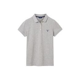 Gant Damen Poloshirt "Poloshirt MD. SUMMER PIQUE 1er Pack", grau, Gr. XS, Obermaterial: 100% Baumwolle CO., Shirts