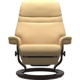 Relaxsessel stressless, B:79cm H:103cm T:78cm, gelb, Leder BATICK: BATICK ist ein leicht korrigiertes, durchgefärbtes und genarbtes Möbelleder, bei