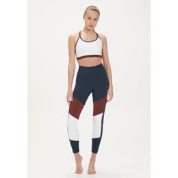 ENDURANCE ATHLECIA ATHLECIA Damen Lauftights "Sasham", bunt, Gr. 42, mehrfarbig, 81% Polyester, 19% Elasthan, Hosen, im angesagten Color-Blocking-Look