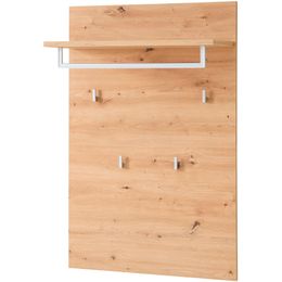 Garderobenpaneel Innostyle, B:78cm H:117cm T:30cm, braun, Holzwerkstoff, MDF, Garderobenpaneele, "BARI Graderobenpaneel, BxHxT 40x158x30 cm", 2
