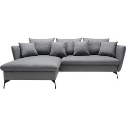 Ecksofa OTTO HOME, B:258cm H:91cm, grau, 100% Polyester;PU-Schaum und Nosag-Federung.;Federung Ottoman : 12 x Feder Type B 1650mm;Ferderung 2 Sitzer:
