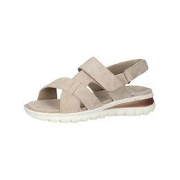 Ara Damen Keilsandalette "Ara Sandalen Veloursleder", Gr. 40, beige, Veloursleder, Schuhe