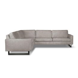 Ecksofa Home Affaire, B:290cm H:85cm T:250cmsilber grau, 100% Polyester, Wohnzimmer, Sofas, "Pinto, XXL, 250/290 cm, langer Schenkel, Ottomane",