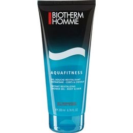 Biotherm Herren Duschgel "Aquafitness", 200ml, blau, Hautreinigungsmittel, Frisches, kühles Gefühl