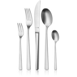 WMF Besteck-Set "Corvo", 30 Stk., grau, Essbesteck-Sets, mattiert, kratzbeständig, ergonomisch, spülmaschinenfest