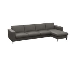 Ecksofa FLEXLUX, B:295cm H:85cm T:159cm, grau, Wohnzimmer, Sofas, "Fiore, super Sitzkomfort durch Kaltschaum im Sitz, L-Form", breite Armlehnen, F&uuml;&szlig;e