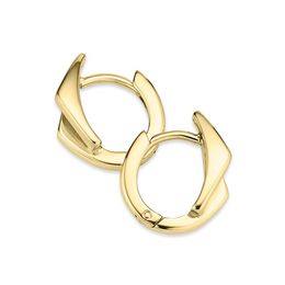 Bruno Banani Damen Paar Creolen "Schmuck Geschenk Silber 925 Ohrschmuck Ohrringe", Silber 925 (Sterlingsilber), gold, Silber 925 (Sterlingsilber),