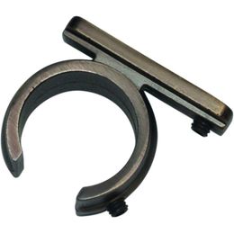 Verbinder Gardinia, B:2cm L:4cm, braun, Gardinenstangenhalterungen, "Ring-Adapter für Universalträger", Serie Einzelprogramm Chicago Ø 20 mm