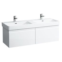 Laufen Pro s Waschtisch-Unterbau H4835710964751 126x45x39cm, 2 Schubladen, wei&szlig; gl&auml;nzend