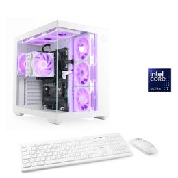 CSL PC "Vitrum Advanced V24548", Microsoft Windows 11 Home (64 Bit), 32 GB RAM 1.000 GB SSD, wei&szlig;, Desktop-PCs