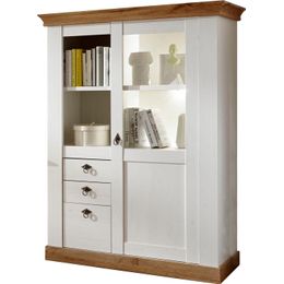 Highboard Home Affaire, B:103cm H:139cm T:47cm, wei&szlig;, Wohnzimmer, Sideboards, "Cremona", H&ouml;he 139 cm