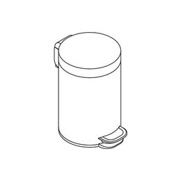 HEWI Abfallbeh&auml;lter 950.05.30540 d= 170x265x230mm, 3 l, hochglanzpoliert