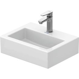 Duravit Vero Med M&ouml;bel-Handwaschbecken 0704450041 45x35cm, mit Hahnloch, ohne &Uuml;berlauf, mit Hahnlochbank, wei&szlig;