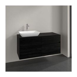 Villeroy & Boch Villeroy und Boch Collaro Waschtischunterschrank C113B0AB 120x54,8x50cm, Waschtisch links, LED-Beleuchtung 8,8 W, black oak