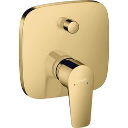 Hansgrohe Talis E Fertigmontageset 71474990 Unterputz-Wannen-Einhebelmischer, mit Sicherungskombination, polished gold optic