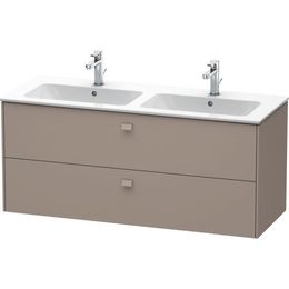 Duravit Brioso Waschtischunterbau BR410504343 1290x553 mm, Basalt Matt, 2 Ausz&uuml;ge