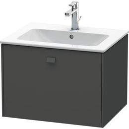 Duravit Brioso Waschtischunterbau BR400104949 620x479mm, Graphit Matt, 1 Auszug