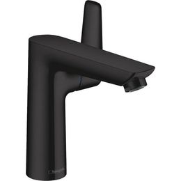 Hansgrohe Talis E Waschtisch-Einhebelmischer 71754670 mit Ablaufgarnitur, Ausladung 141 mm, mattschwarz