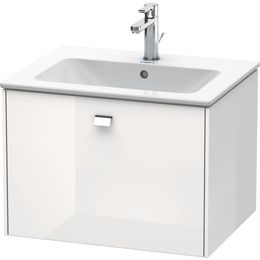 Duravit Brioso Waschtischunterschrank BR400101022 620x442mm, Wei&szlig; Hochglanz, 1 Auszug, Griff Chrom