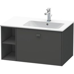 Duravit Brioso Waschtischunterbau BR401404949 820x479mm, Graphit Matt, Regal rechts