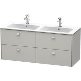 Duravit Brioso Waschtischunterbau BR410600707 1290x553 mm, Betongrau Matt, 4 Ausz&uuml;ge
