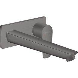 Hansgrohe Talis E Fertigmontageset 71734340 Unterputz-Waschtischeinhebelmischer, brushed black chrome, Auslauf 225 mm