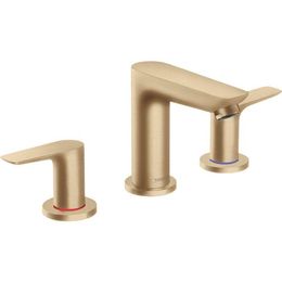 Hansgrohe Talis E Waschtisch-3-Loch-Armatur 71733140 mit Ablaufgarnitur, brushed bronze