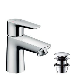 Hansgrohe Talis E 80 Waschtischarmatur 71701000 chrom, mit Push-Open Ablaufgarnitur