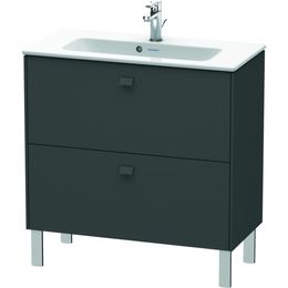 Duravit Brioso Waschtischunterbau BR440704949 820x389mm, Graphit Matt, 2 Ausz&uuml;ge