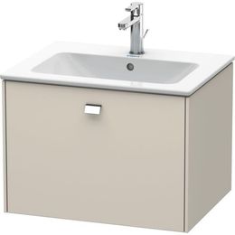 Duravit Brioso Waschtischunterbau BR400101091 620x442mm, Taupe Matt, 1 Auszug, Griff Chrom