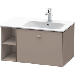 Duravit Brioso Waschtischunterbau BR401404343 820x479mm, Basalt Matt, Regal rechts