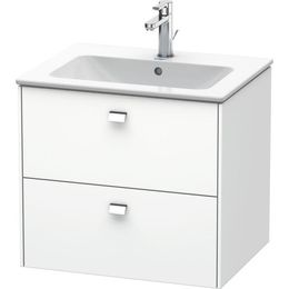 Duravit Brioso Waschtischunterbau BR410101018 620x553 mm, Wei&szlig; Matt, 2 Ausz&uuml;ge, Griff Chrom
