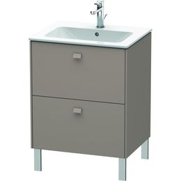 Duravit Brioso Waschtischunterbau BR440104343 620x479mm, Basalt Matt, 2 Ausz&uuml;ge
